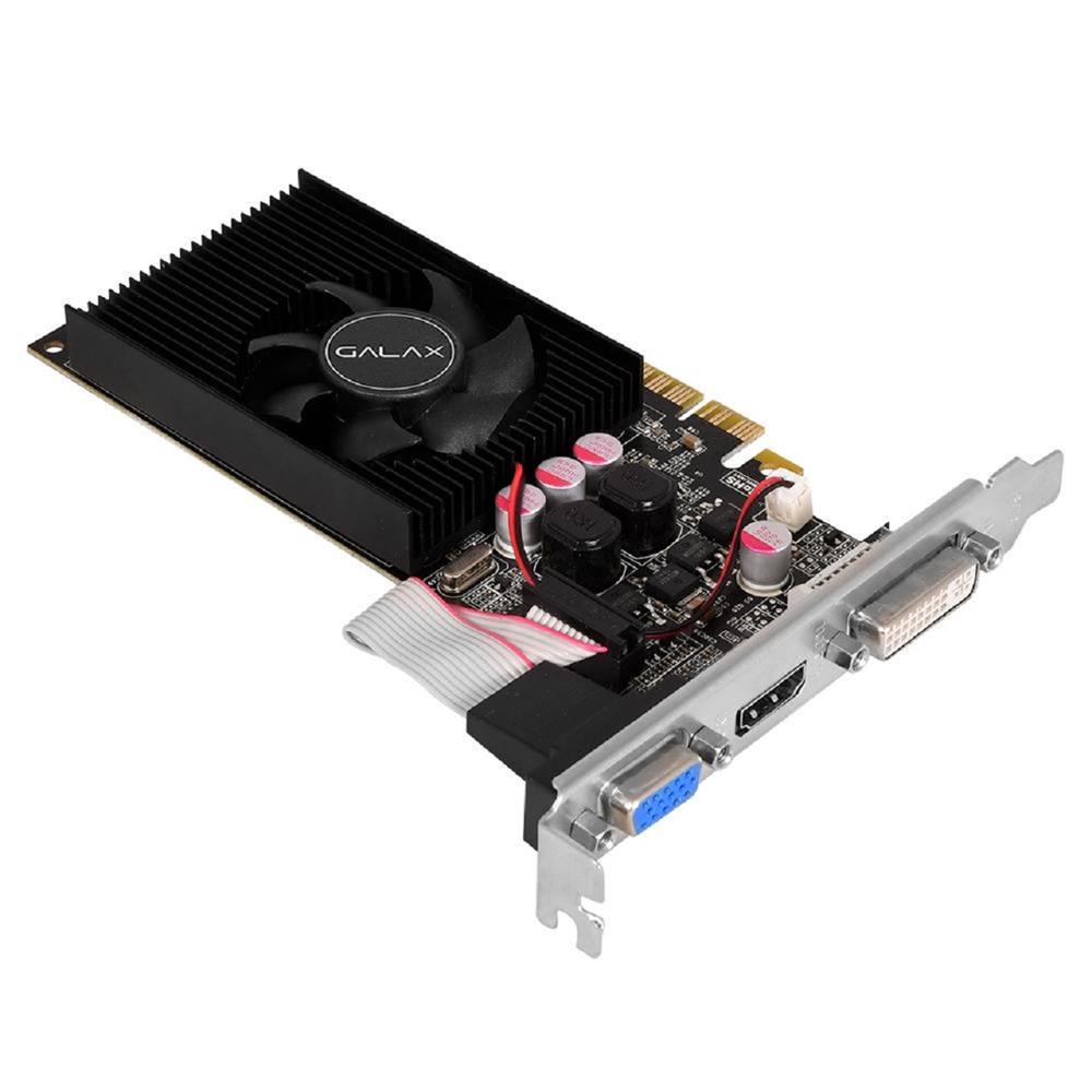 Placa de Vídeo Galax GeForce GT 210, 1GB, DDR3, 64-Bit, Preto - GMI DISTRIBUIDORA
