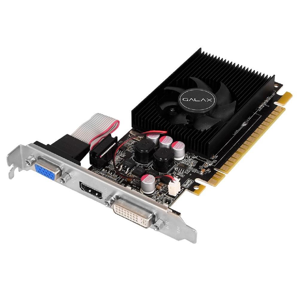 Placa de Vídeo Galax GeForce GT 210, 1GB, DDR3, 64-Bit, Preto - GMI DISTRIBUIDORA