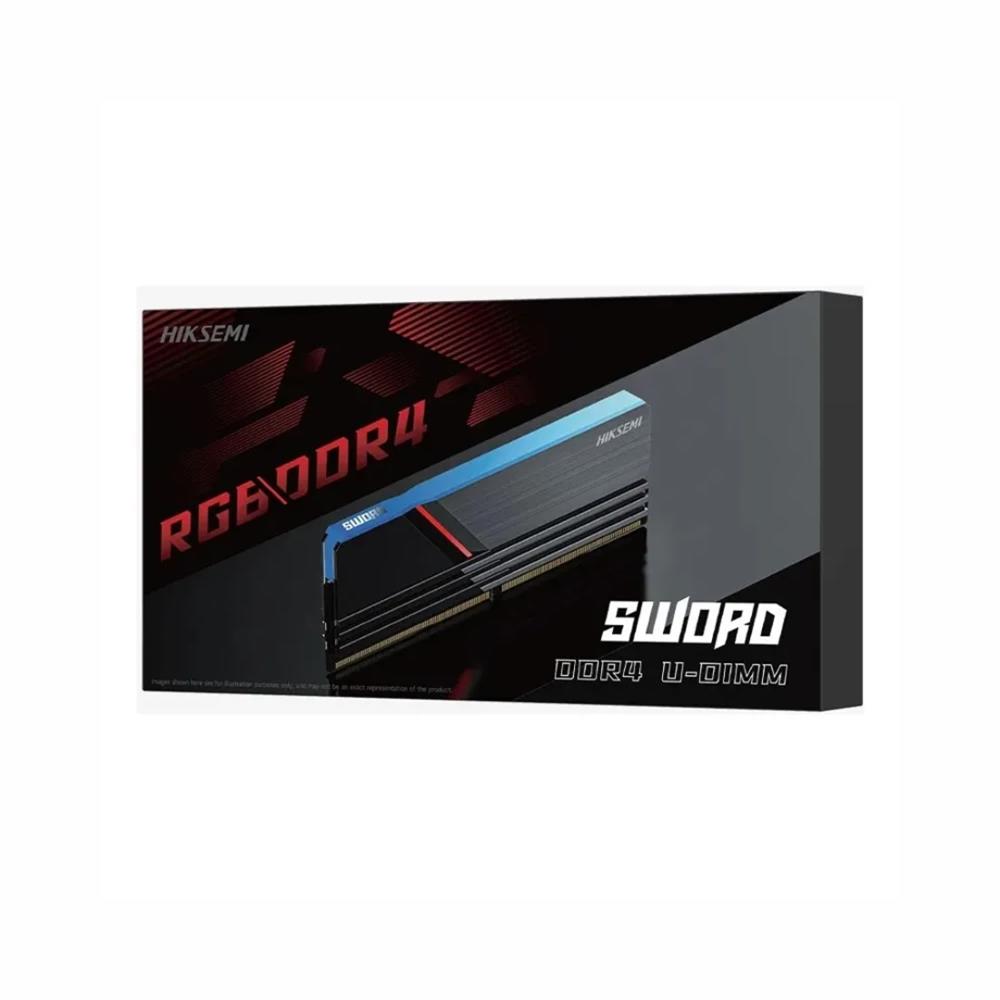 Memória RAM Sword, Hiksemi, para Desktop, 16GB, DDR4, 3200MHz, RGB ...