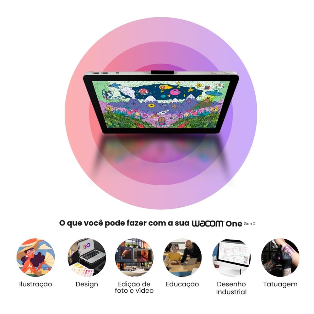 Mesa Digitalizadora Wacom One 13 Titan Touch DTH134